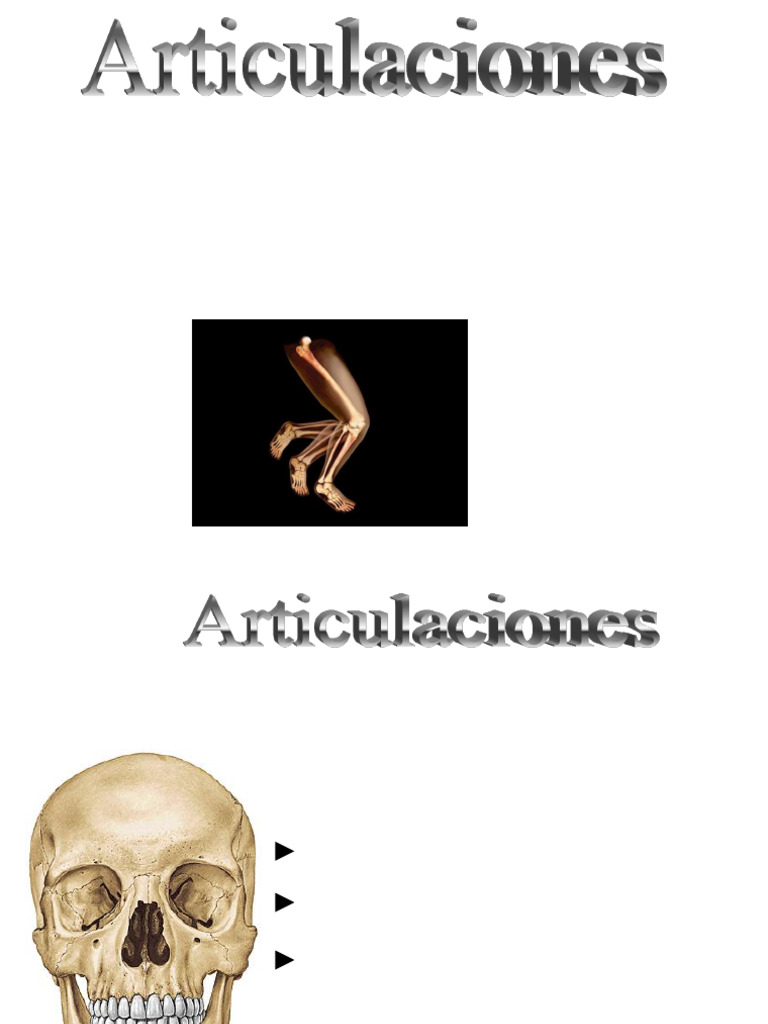 PresentaciÃ N Anatomia Humana Generalidades ARTICULACIONES 2 - Reparado | PDF | Articulación ...