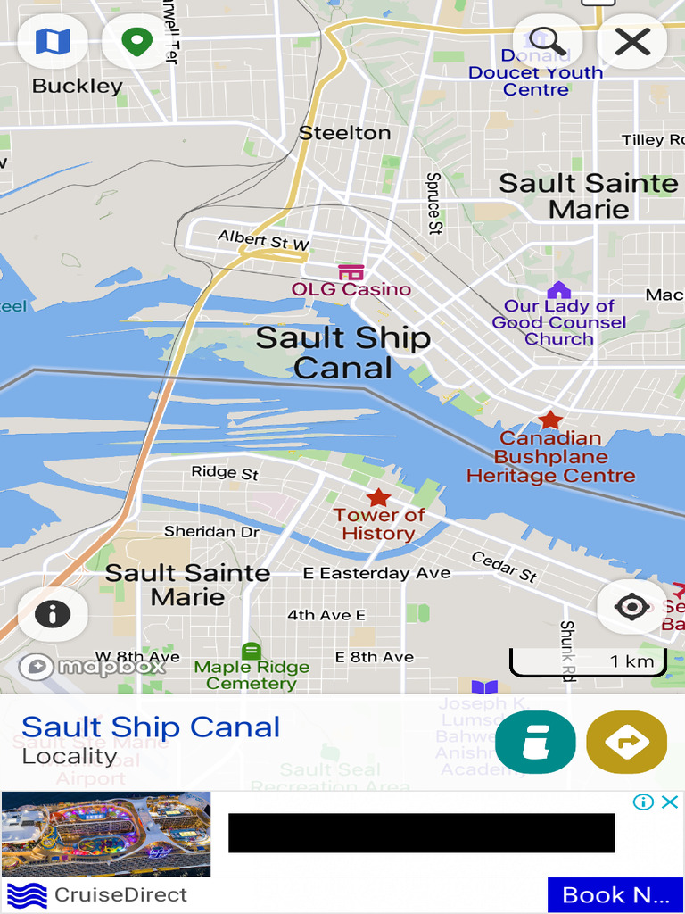 Sault Ship Canal - Map - Mapcarta | PDF