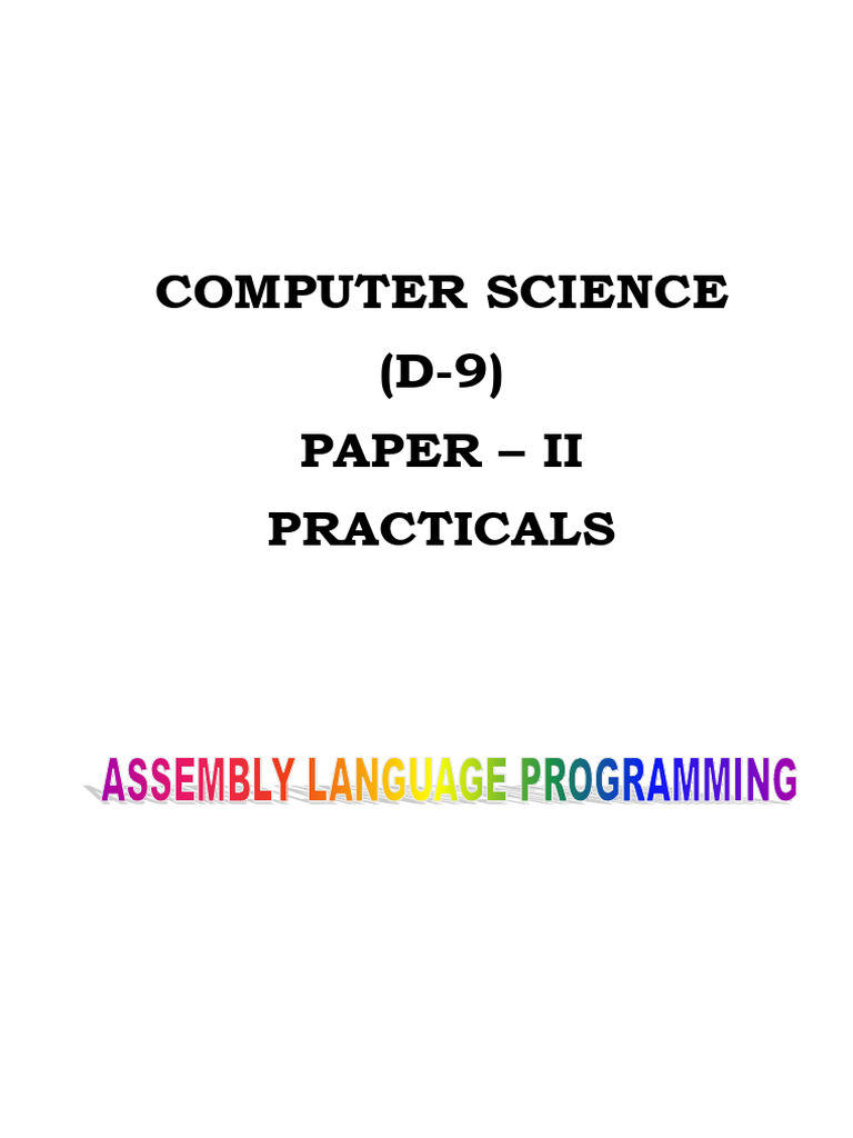CS 2 Journal Writeup | PDF | Binary Coded Decimal | Assembly Language