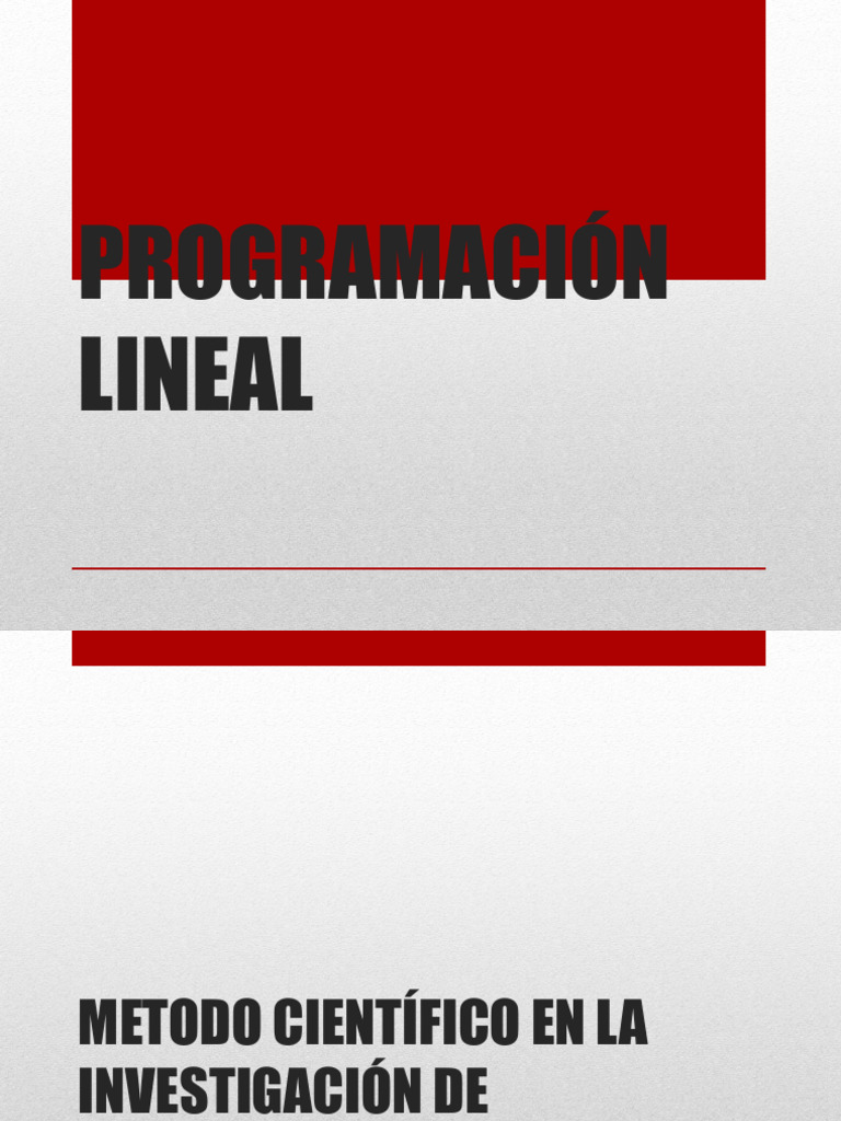Modelos de PL y Metodo Gráfico | PDF | Programación lineal | Matemáticas Aplicadas