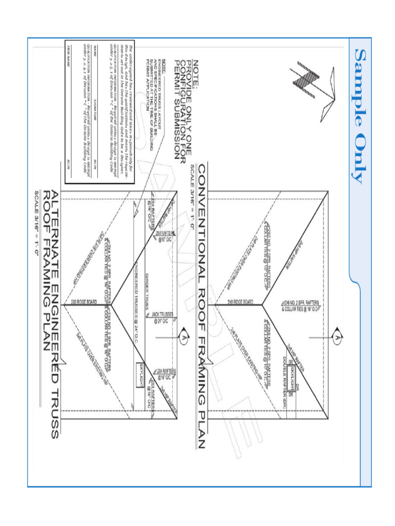 Roof Plan Sample Drawing | PDF