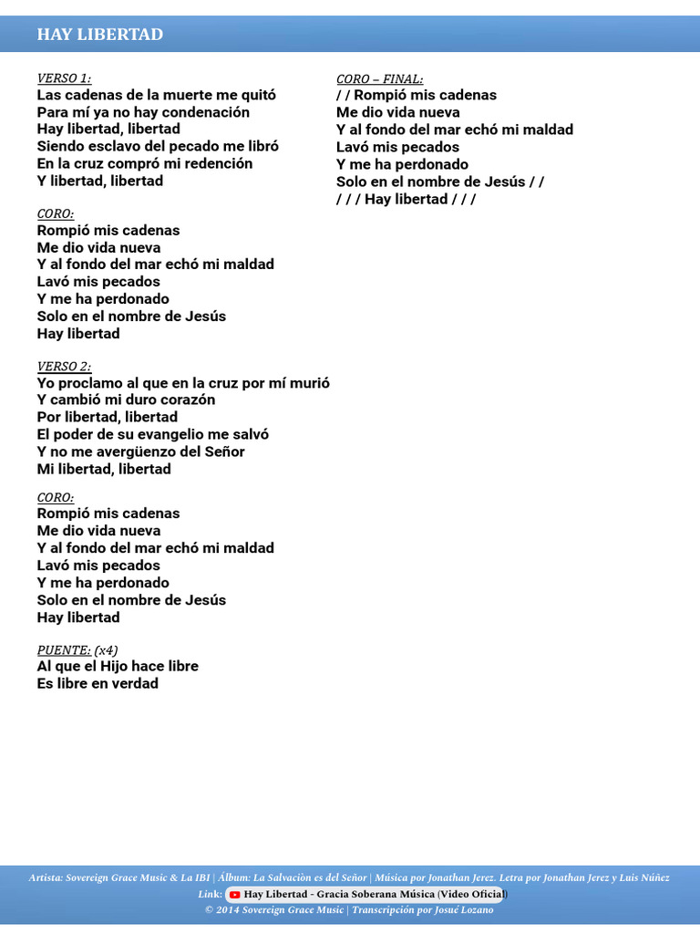 Hay Libertad - Letra | PDF
