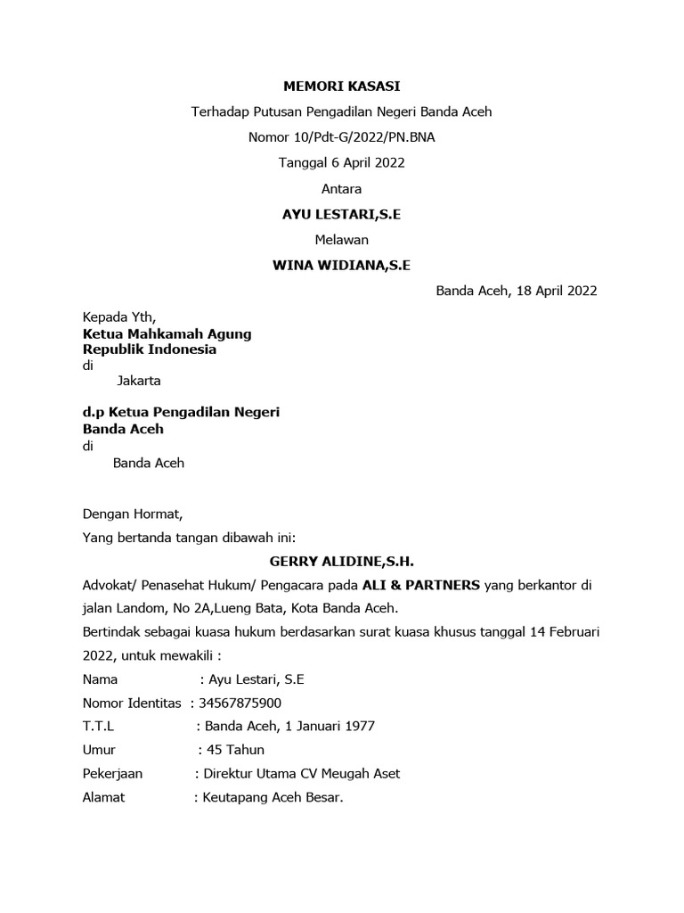 MEMORI KASASI FIX | PDF