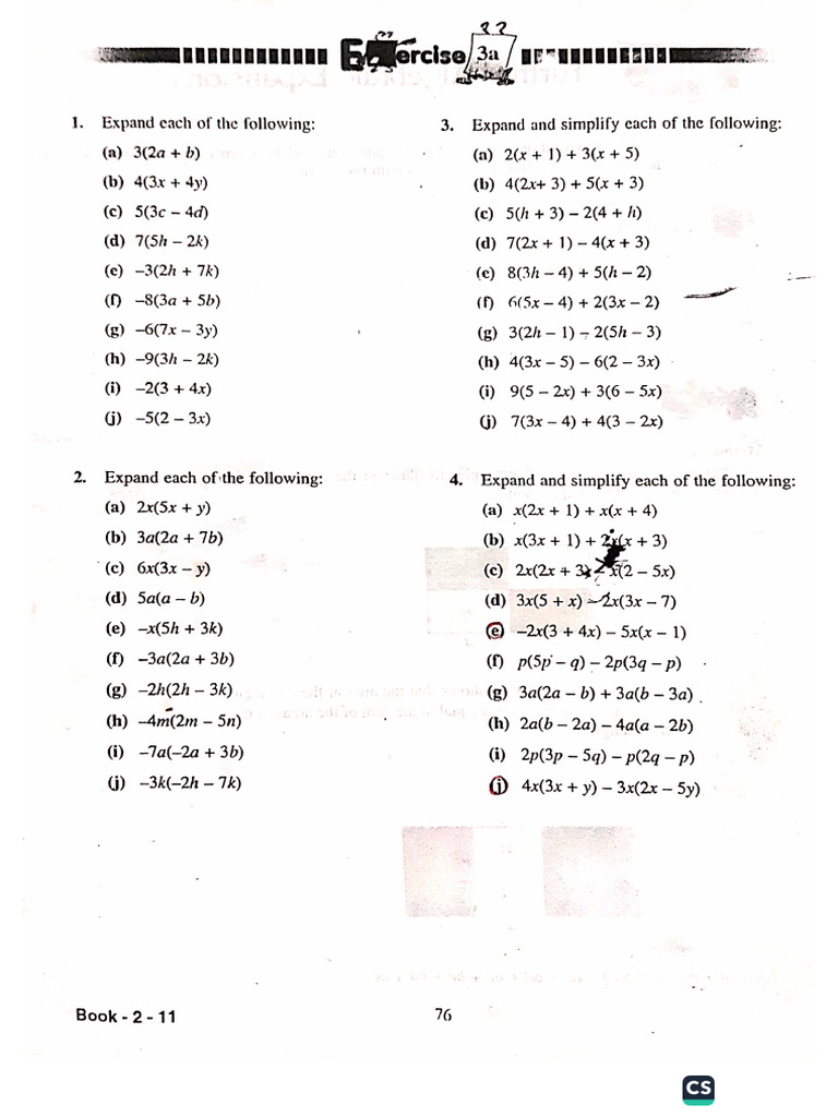 Exercise 3a 3h | PDF
