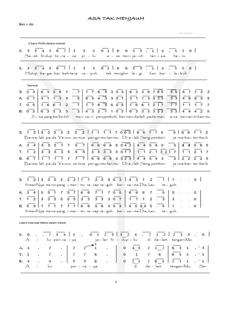 Asa Tak Menjauh. WM | PDF