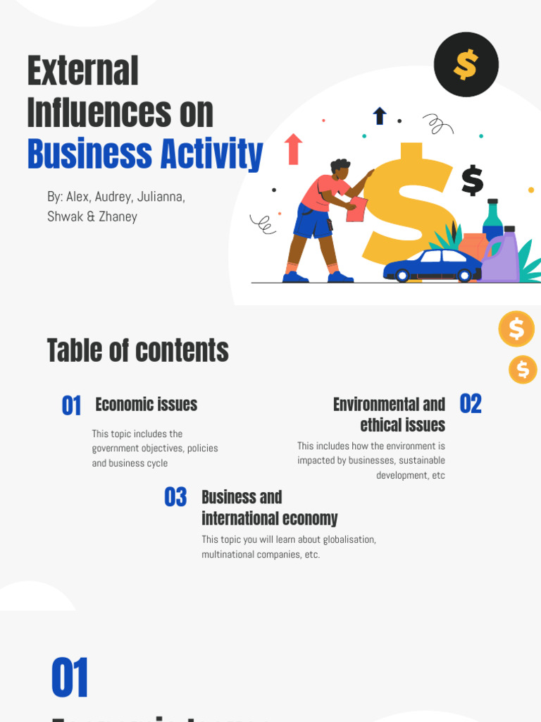 External Influences On Business Activity | PDF | Taxes | Supply Side ...