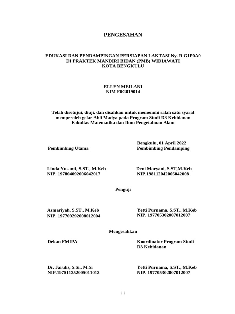 Pengesahan Ellen | PDF