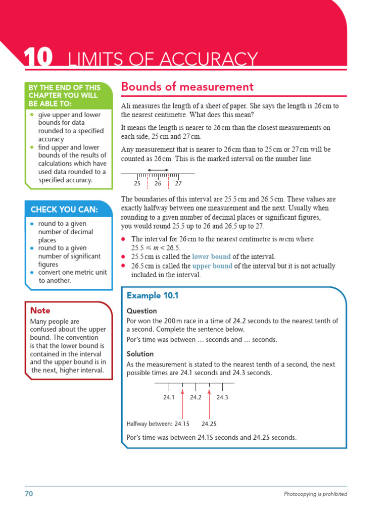 Limit of Accuracy Combined | PDF | Significant Figures | Applied ...