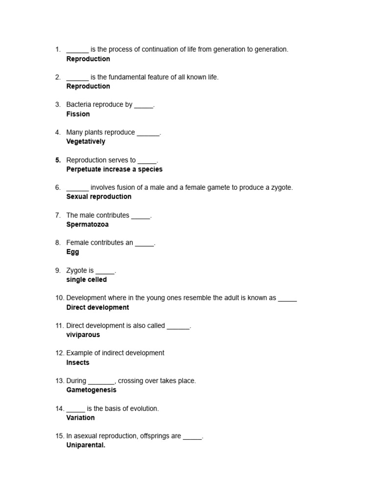 Icse Class 10 Biology Indepth Internals for Reproductive System | PDF ...