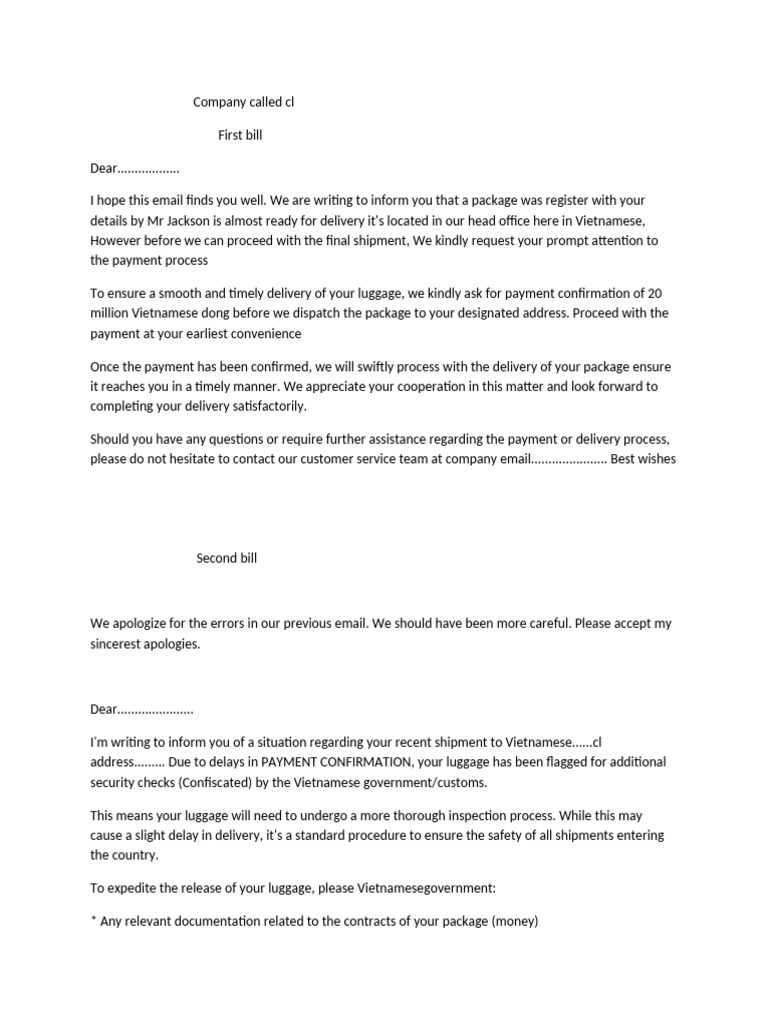 Company Called Bill - WPS Office | PDF