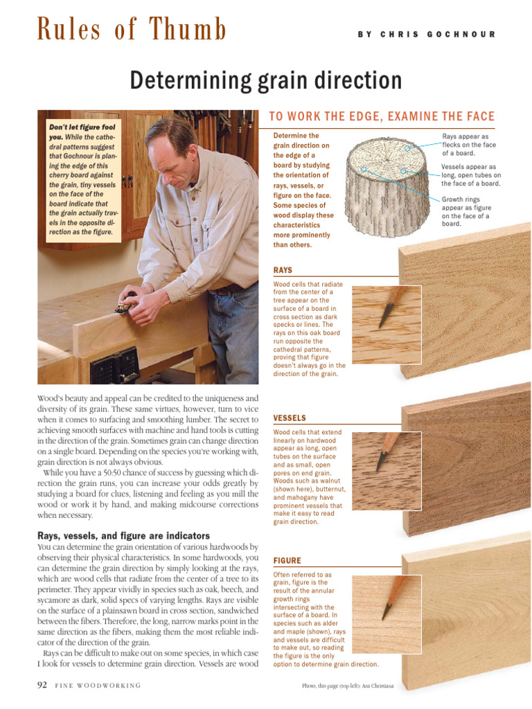 How to Determine Wood Grain Direction | PDF | Wood
