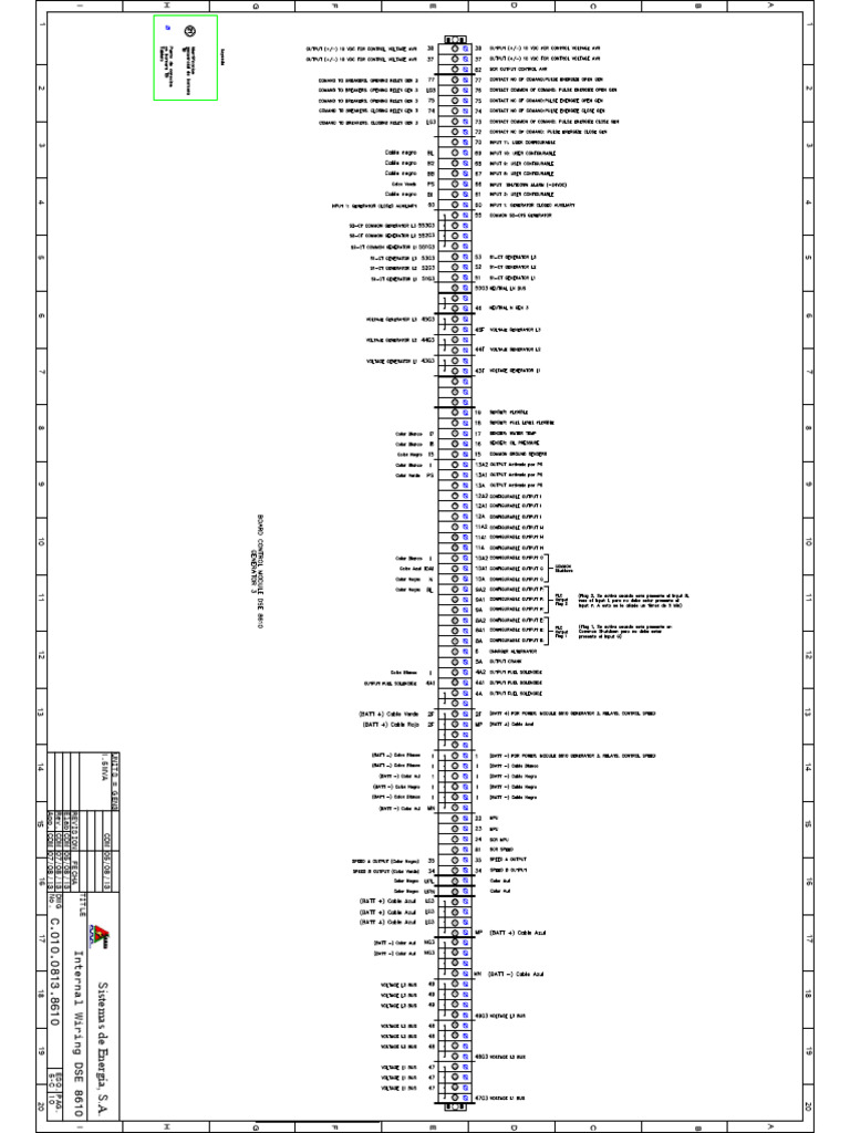 DSE 8610 Gen 3 Bornera de Salida | PDF