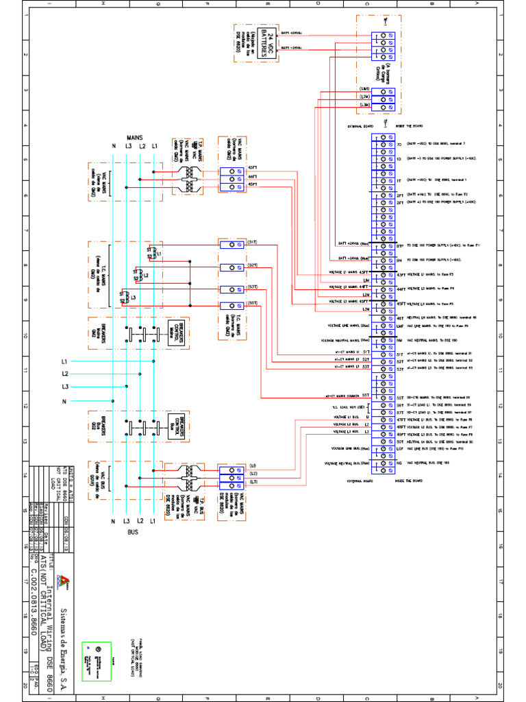 DSE 8660 Carga No Critica Circuito de Sensado | PDF