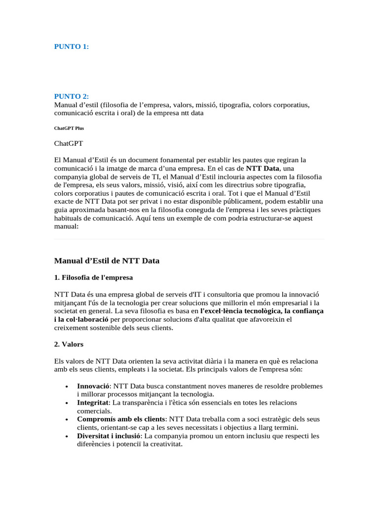 Chat GPT NTT DATA | PDF