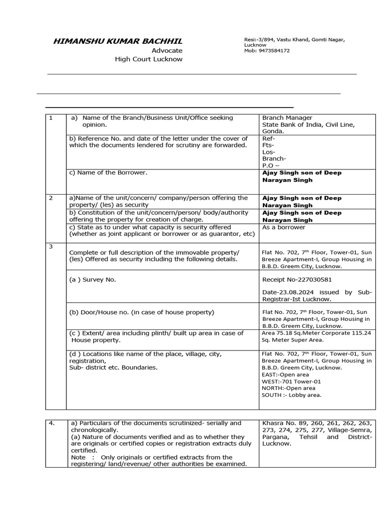 Ajay Singh-Spot Inspection report-NEC-State Bank of India-2024-New ...