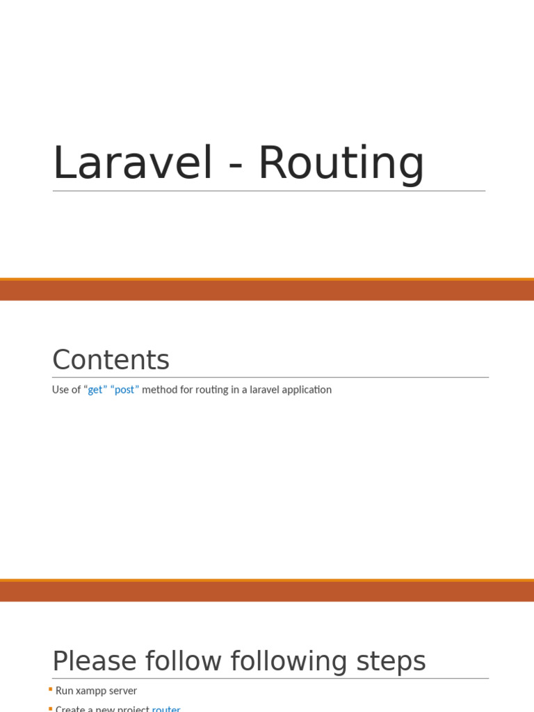 Laravel - Routing | PDF