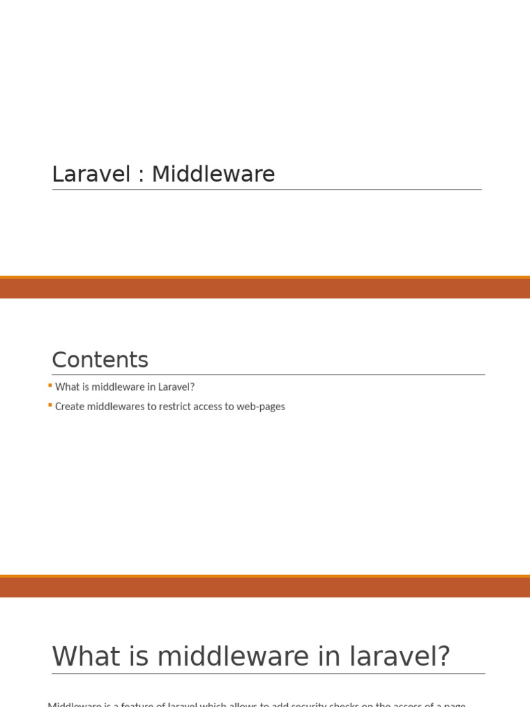 Laravel - Middleware | PDF