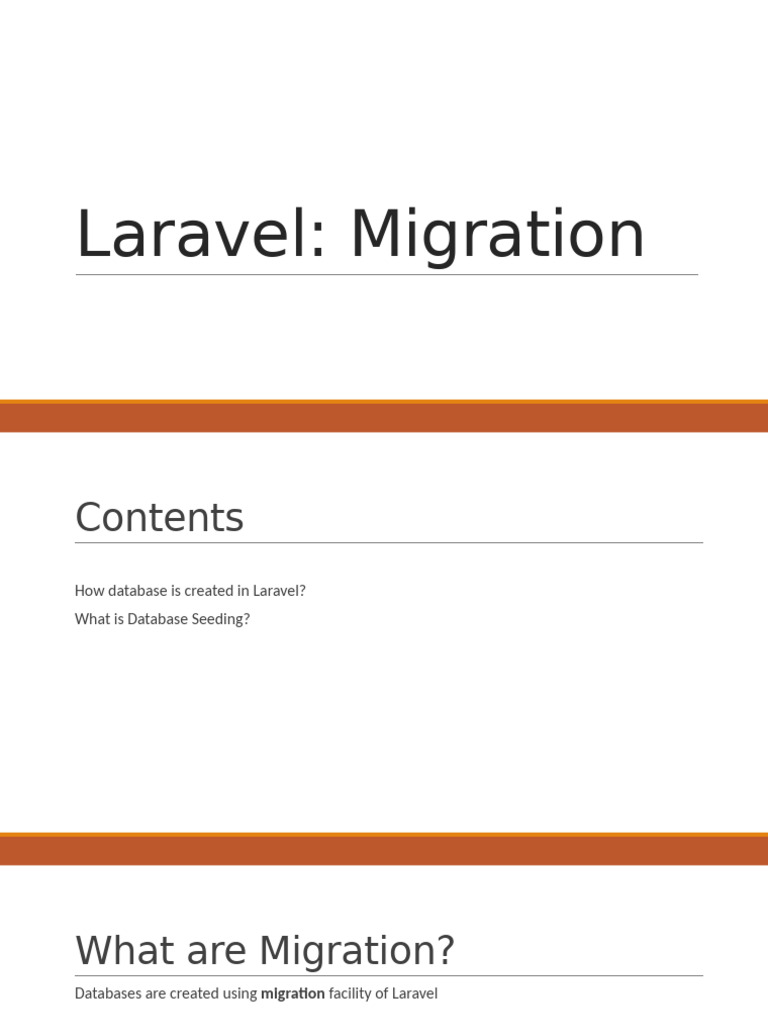Laravel Database Migration Guide | PDF