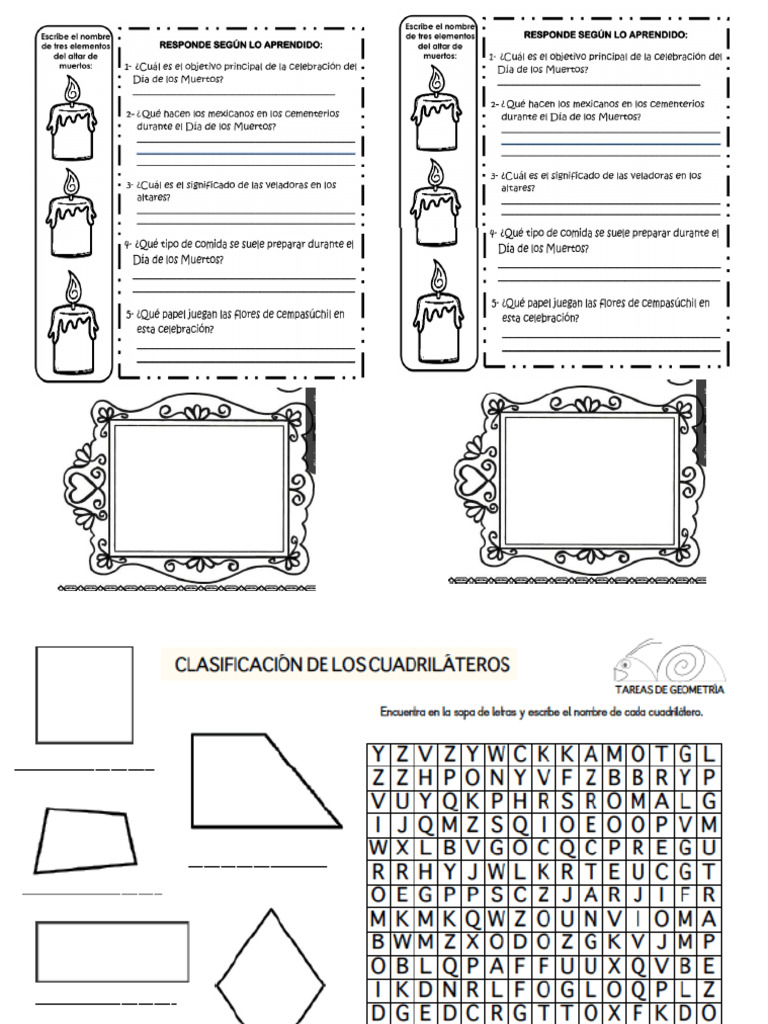 Copias Altar de Muertos y Figuras Geometricas | PDF