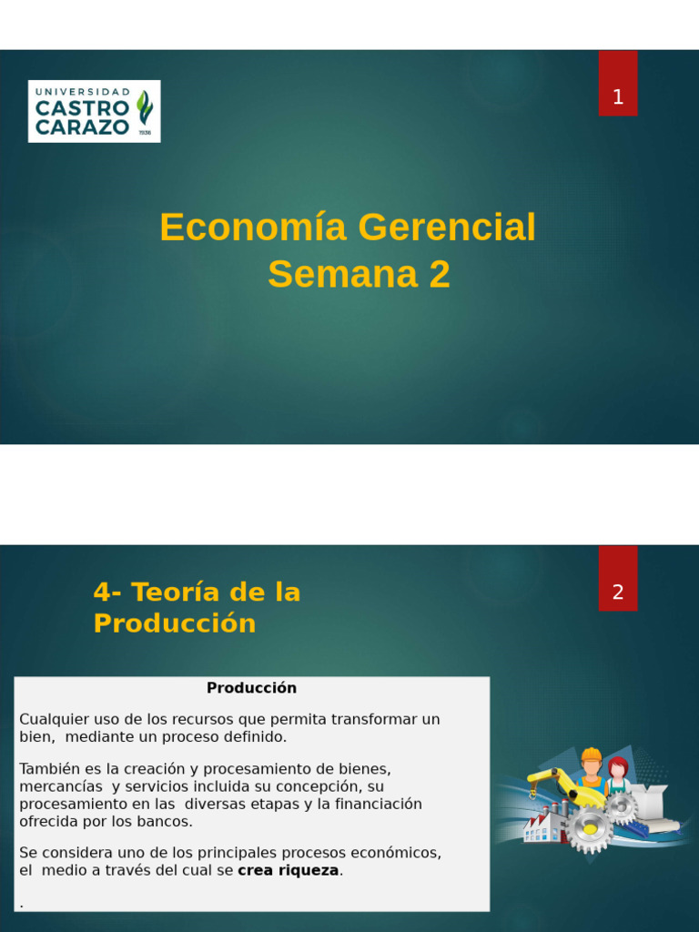 Presentación Semana 2 | PDF | Factores de producción | Business