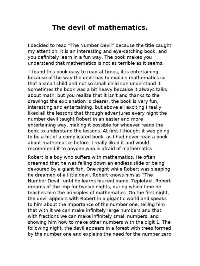 Math Adventures with The Number Devil | PDF | Mathematics