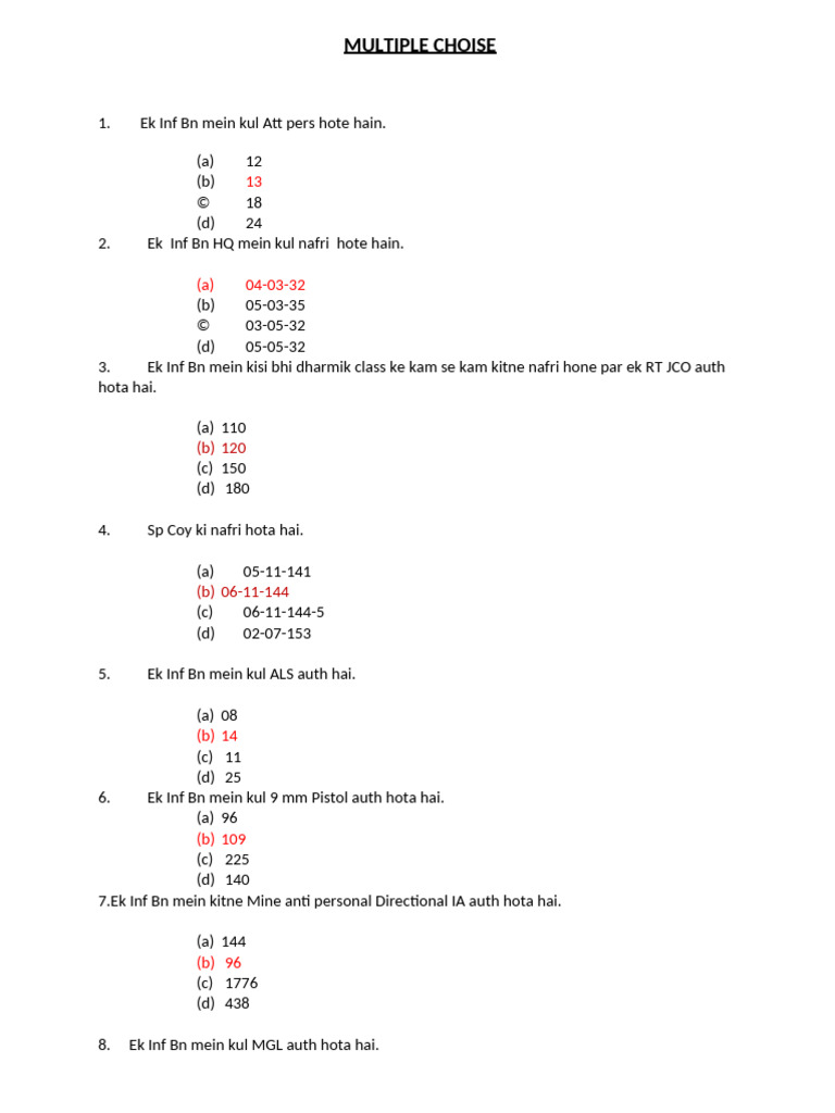 q.bank -Multiple Choise | PDF
