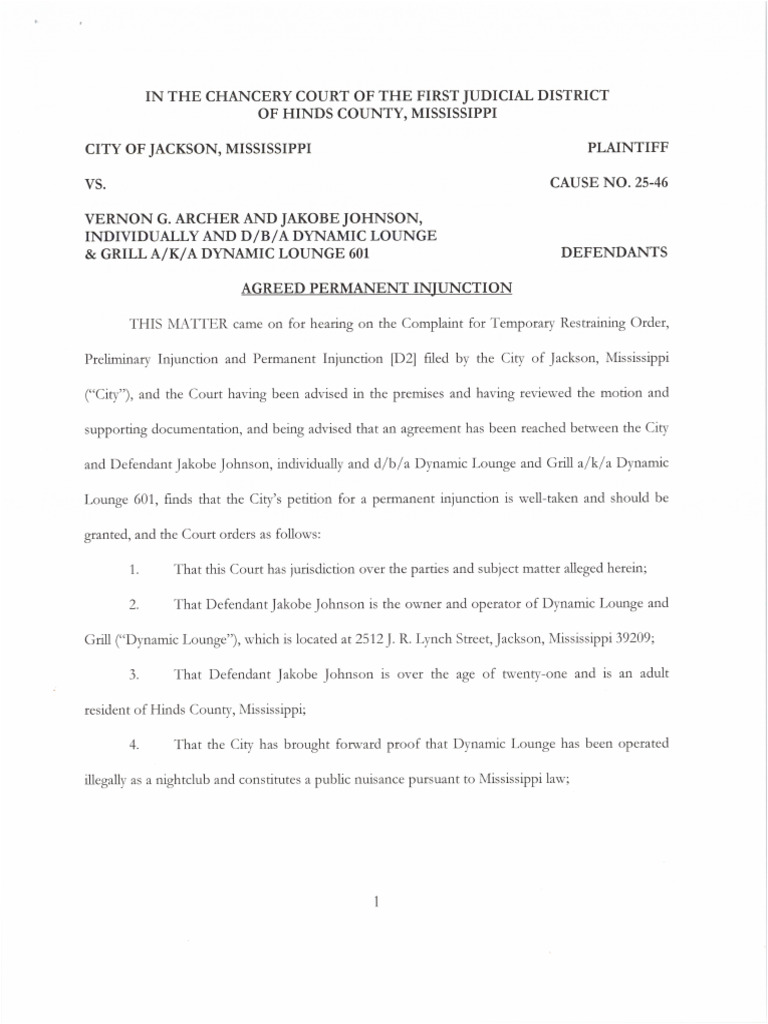 Agreed Permanent Injunction | PDF