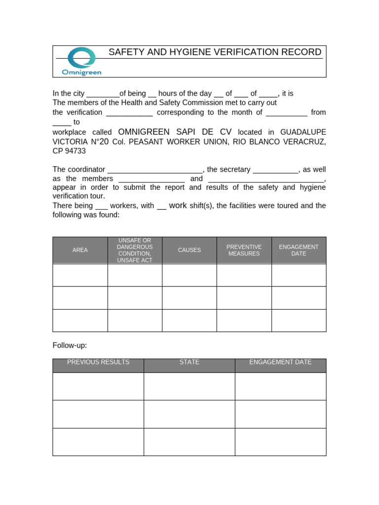 Omnigreen Safety Verification Report | PDF