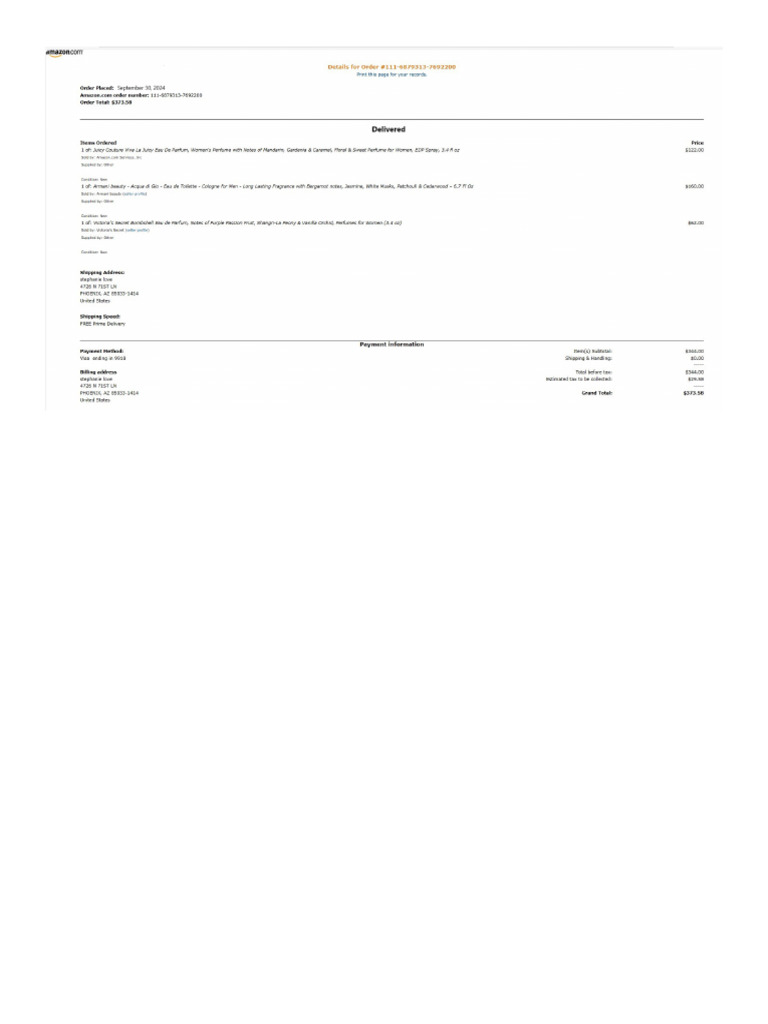 Amazon Receipt | PDF