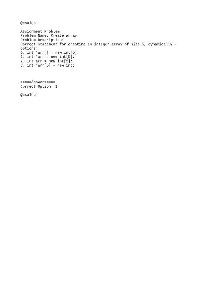 7.create Array | PDF