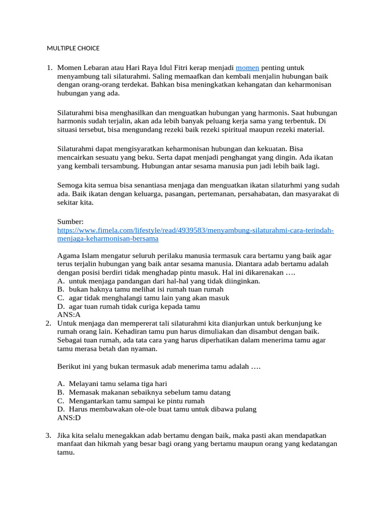 PH AA Adab Bertamu | PDF