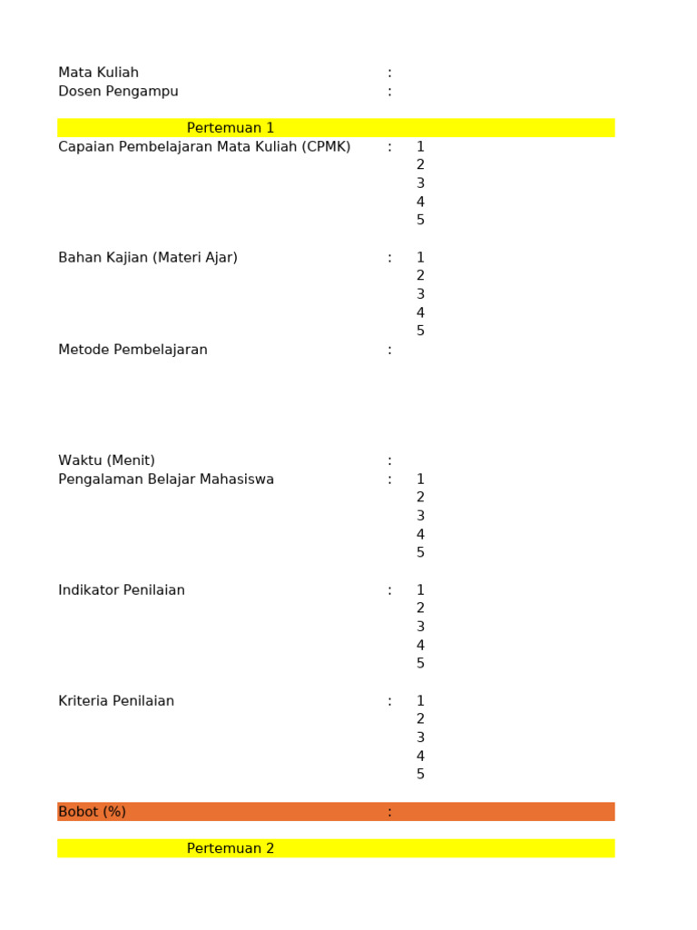 Formulir Pengisian Rps Dashboard | PDF