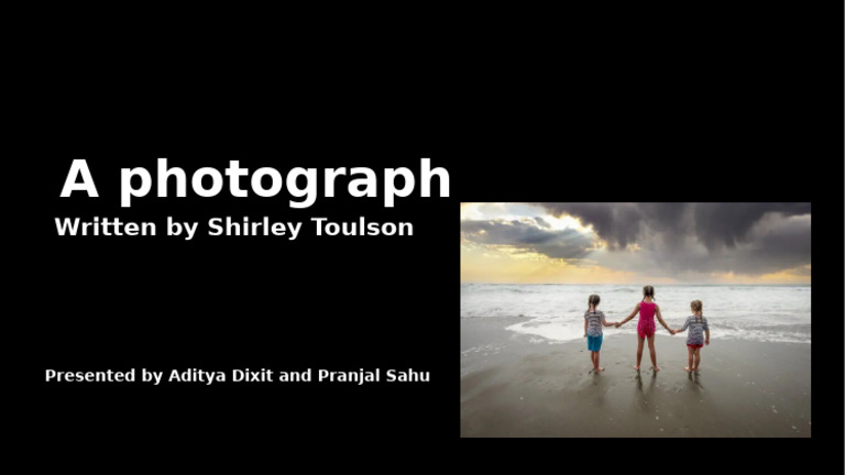 A Photograph Class 11 Poem | PDF