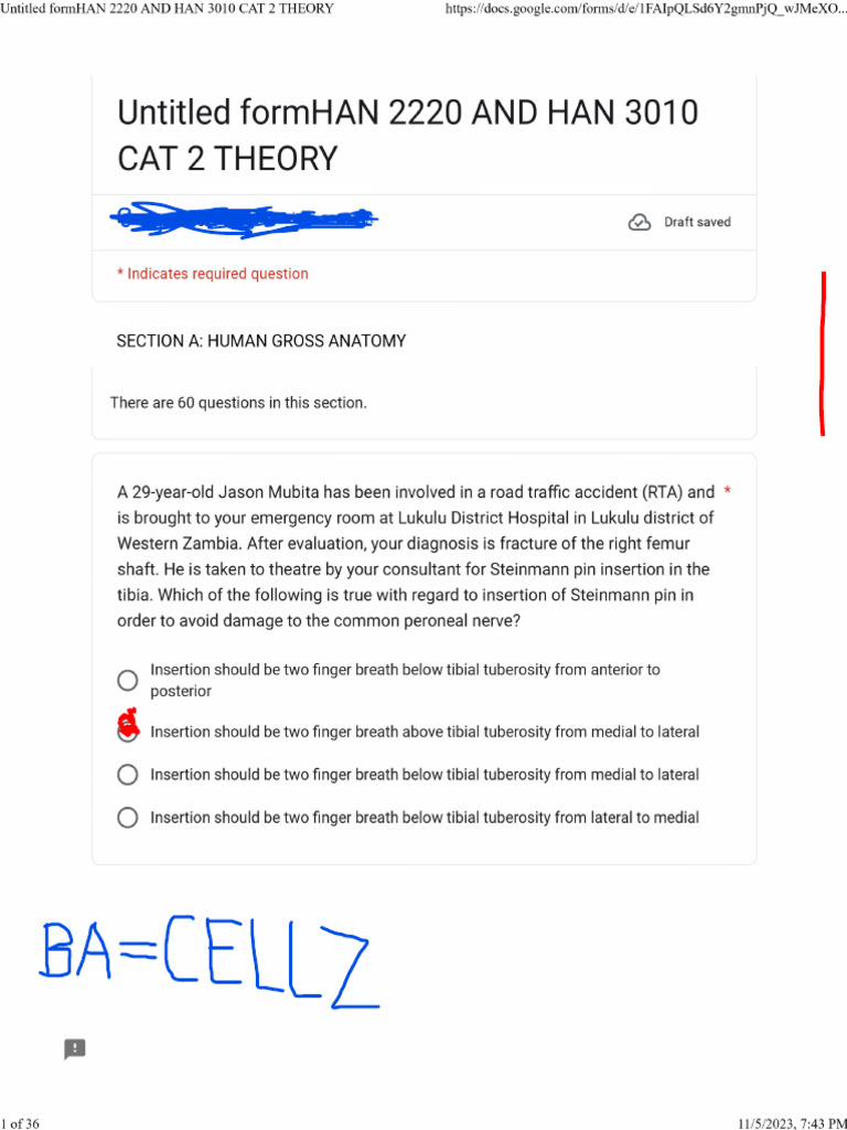 Han Online Test 2 2023 Answers$Ba Cellz & Ba Kk. | PDF