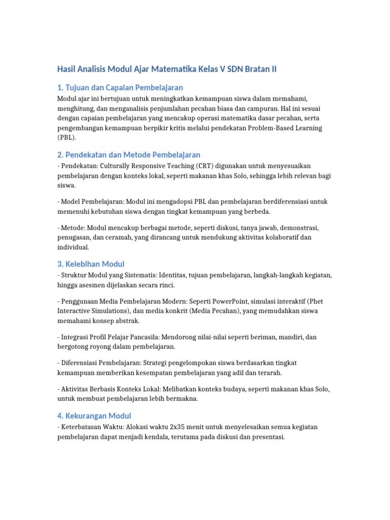 Hasil_Analisis_Modul_Matematika | PDF