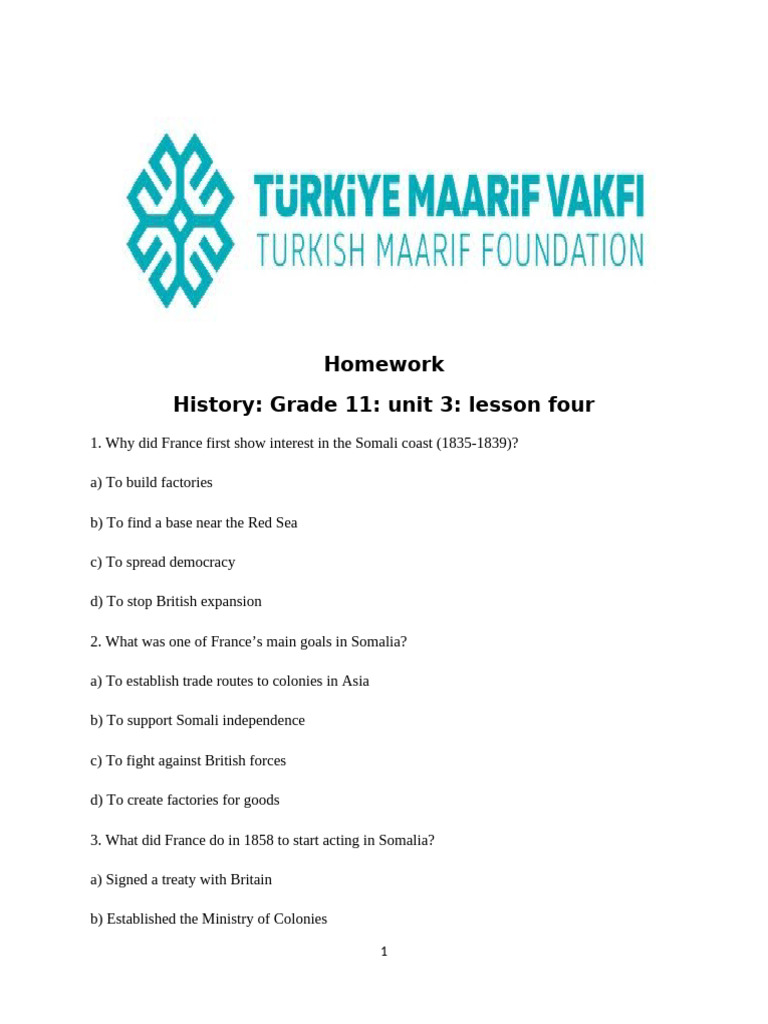 FRENCH Homework | PDF