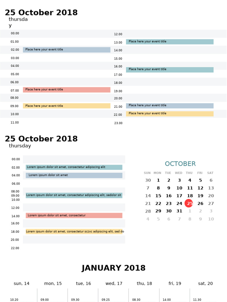 Calendar 1st Sunday | PDF
