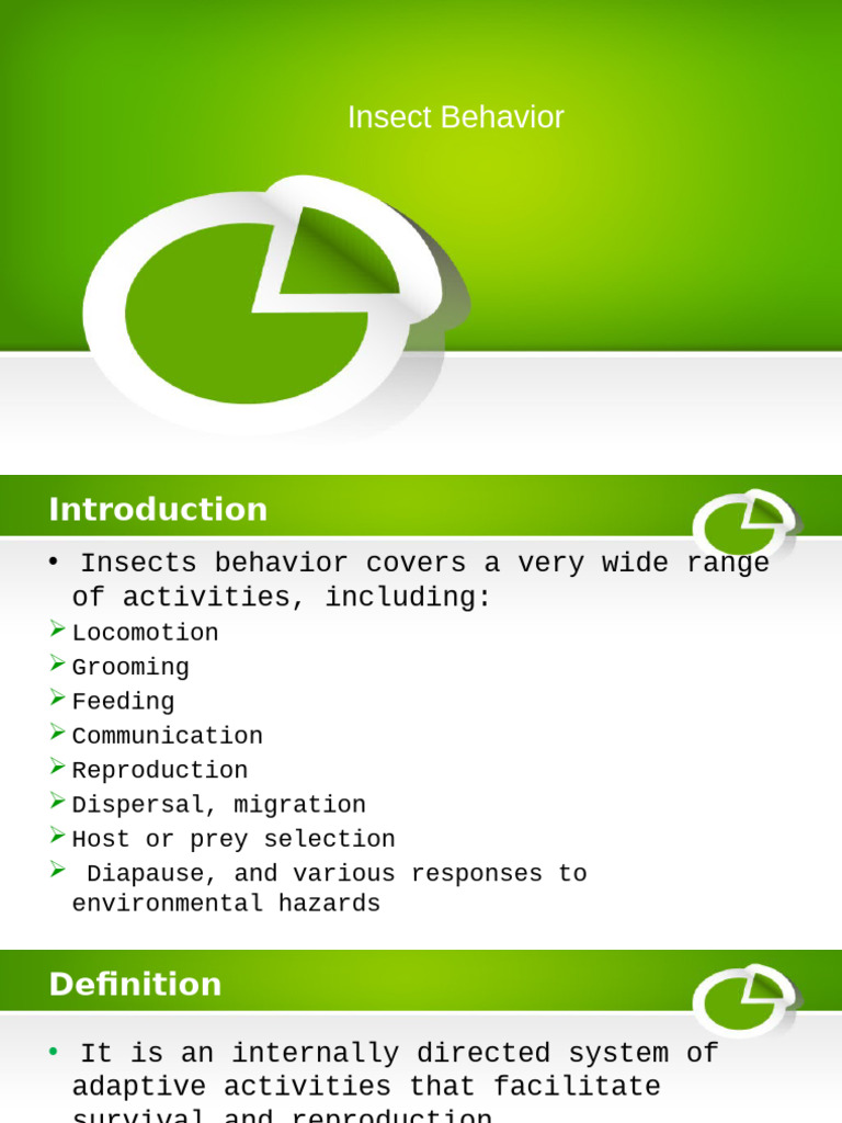 Insect Behavior - PPTX LPPT4 | PDF