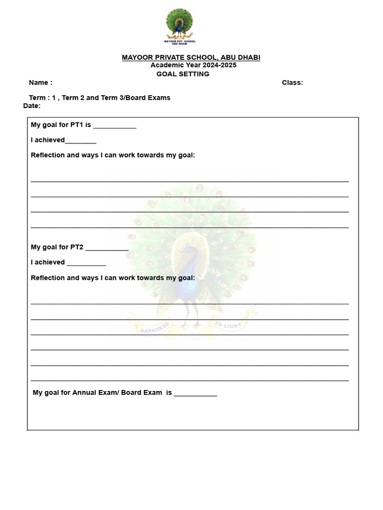 Target Setting Template | PDF