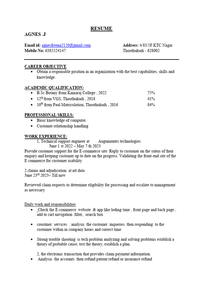 Agnes Resume (1)(3) | PDF
