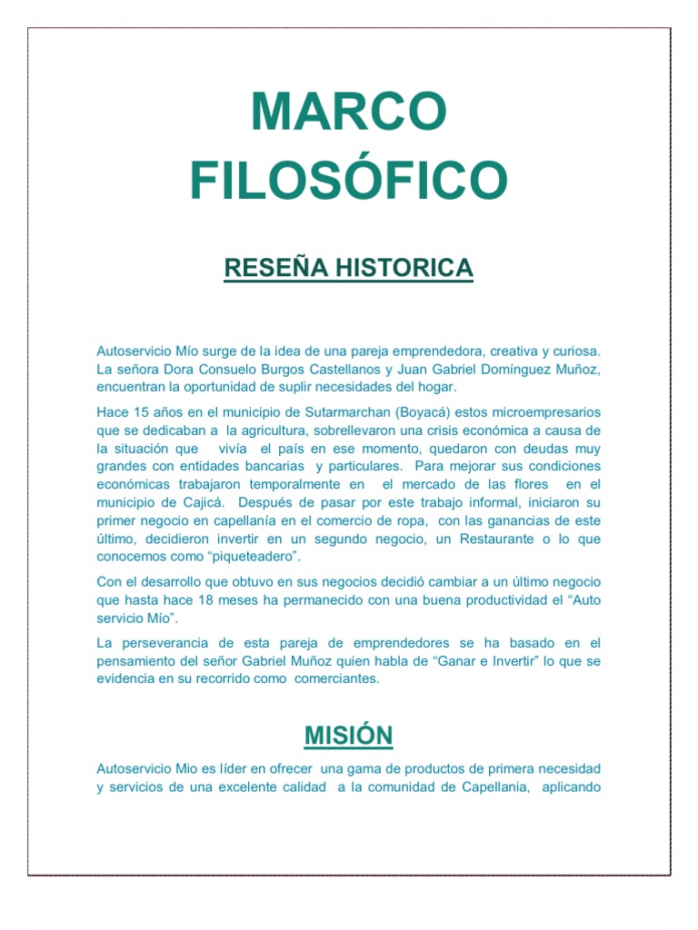 Marco Filosofico | PDF