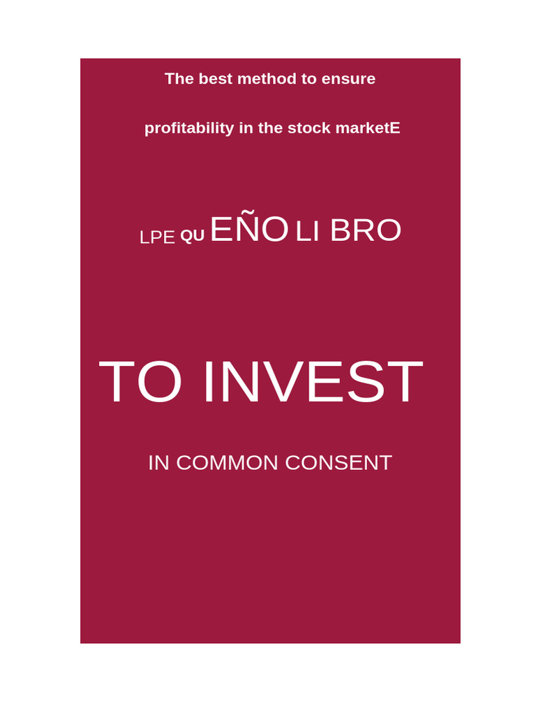 The Small Book For Investing With Common Sense | PDF | Index Fund ...