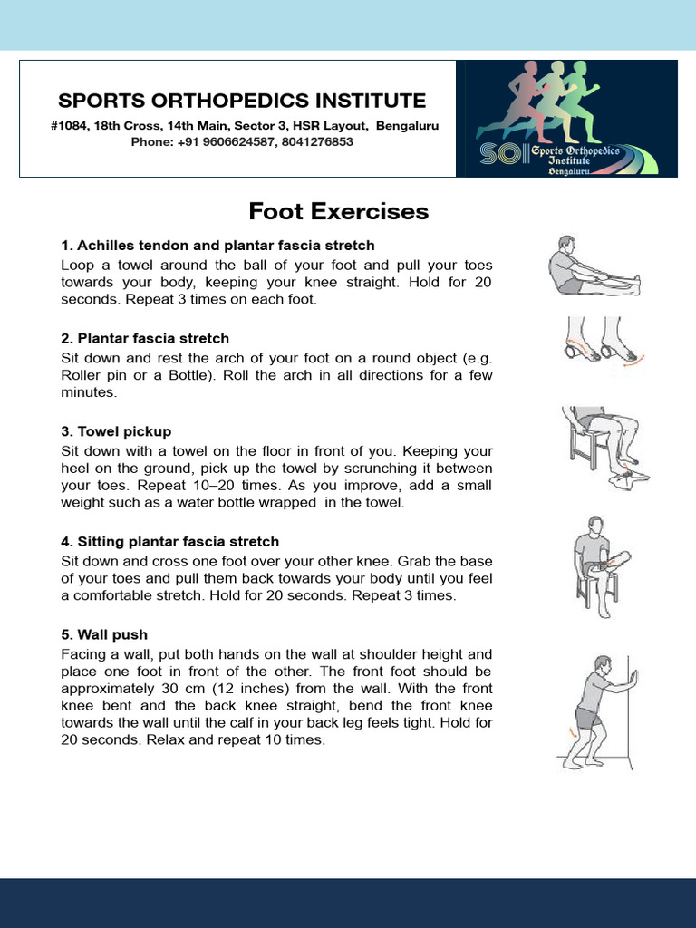 Effective Foot Stretching Exercises | PDF
