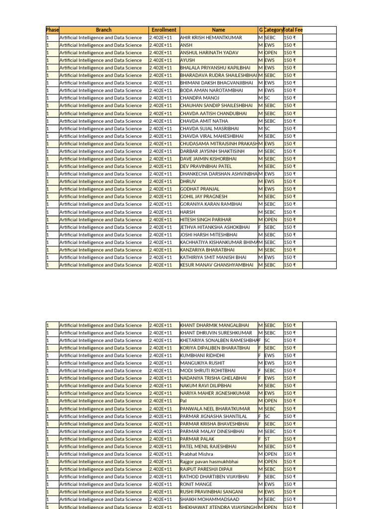 Enrollment 2024 | PDF | Graphemes | Semiotics
