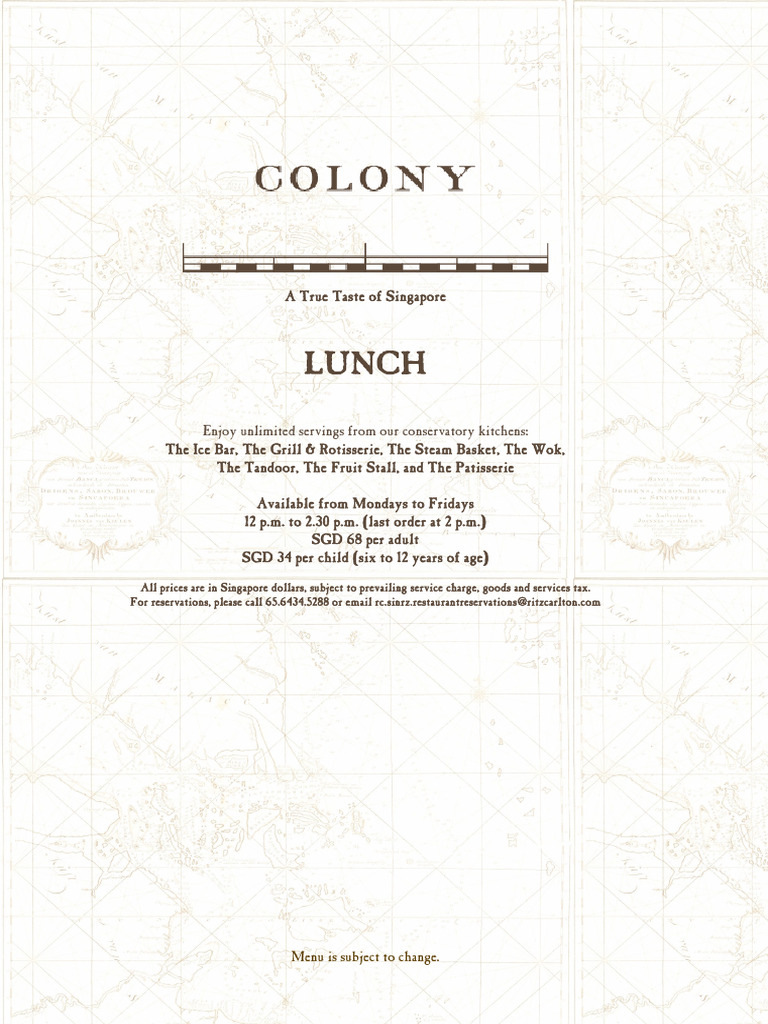 1) Colony 2022 Lunch Menu (Monday To Friday) PDF | PDF | Dumpling | Sauce