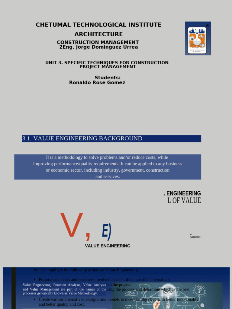 Unit 3. Specific Techniques of Construction Project Management | PDF | Risk | Risk Management