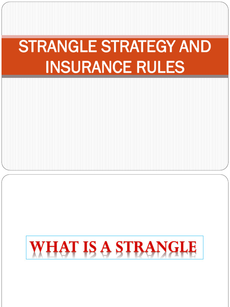Strangle Monthly Strategy-1 | PDF