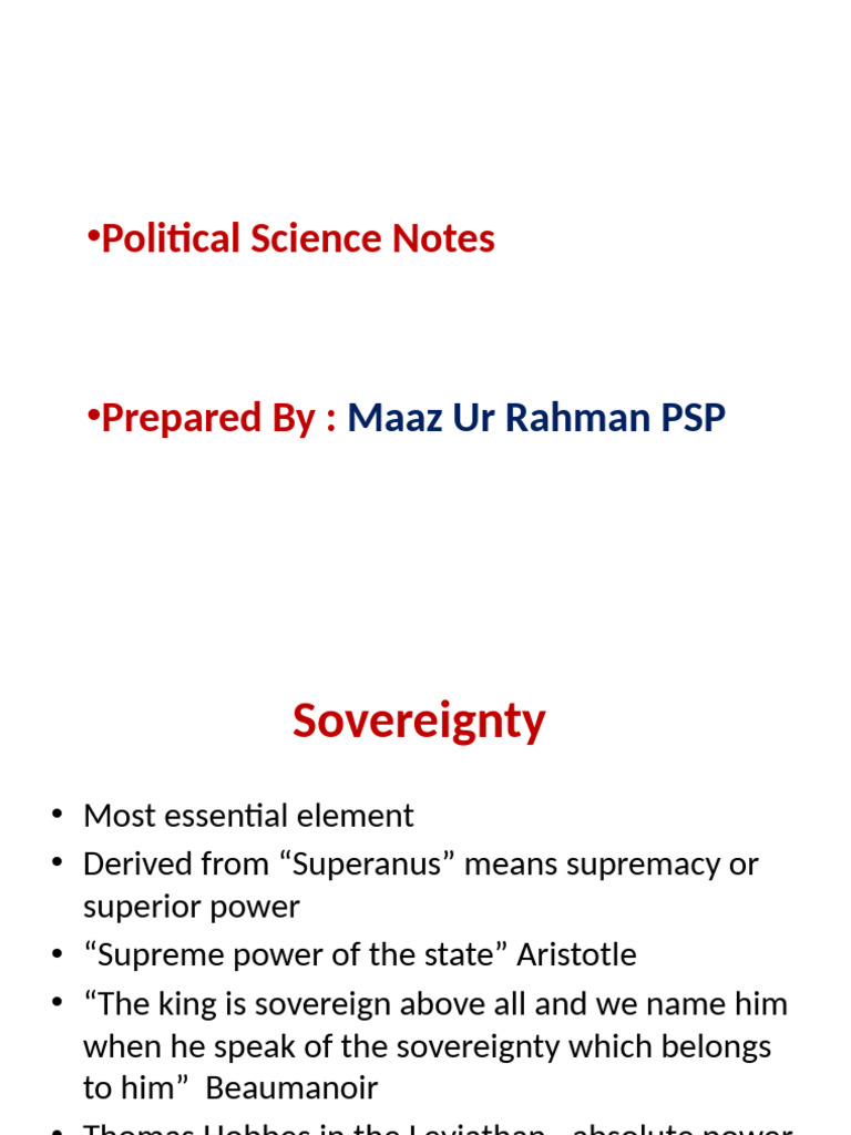 Understanding Sovereignty in Pakistan | PDF | Sovereignty | Political ...
