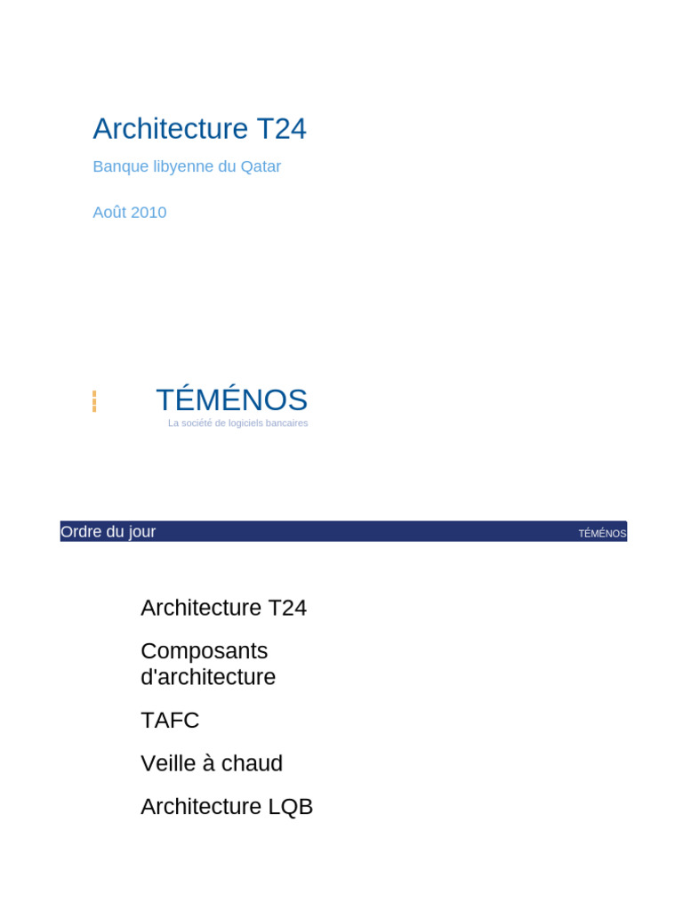 t24_architecture | PDF | Fichier informatique | Serveur (Informatique)