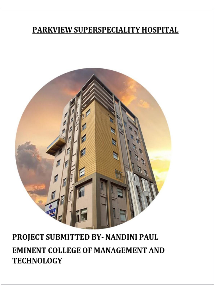 NANDINI HOSPITAL PROJECT Final | PDF | Patient | Hospital
